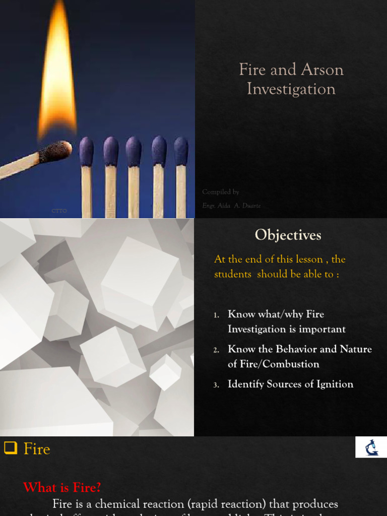 Fire and Arson Investigation | PDF | Combustion | Fires