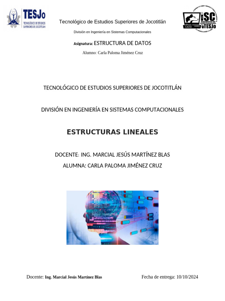 Estructuras Lineales | PDF | Puntero (Programación de computadora ...