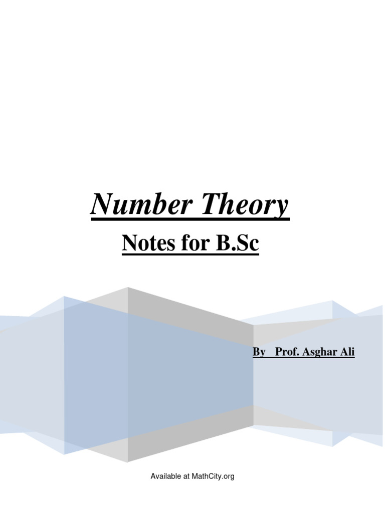Number Theory Notes on Divisibility | PDF | Mathematics | Number Theory
