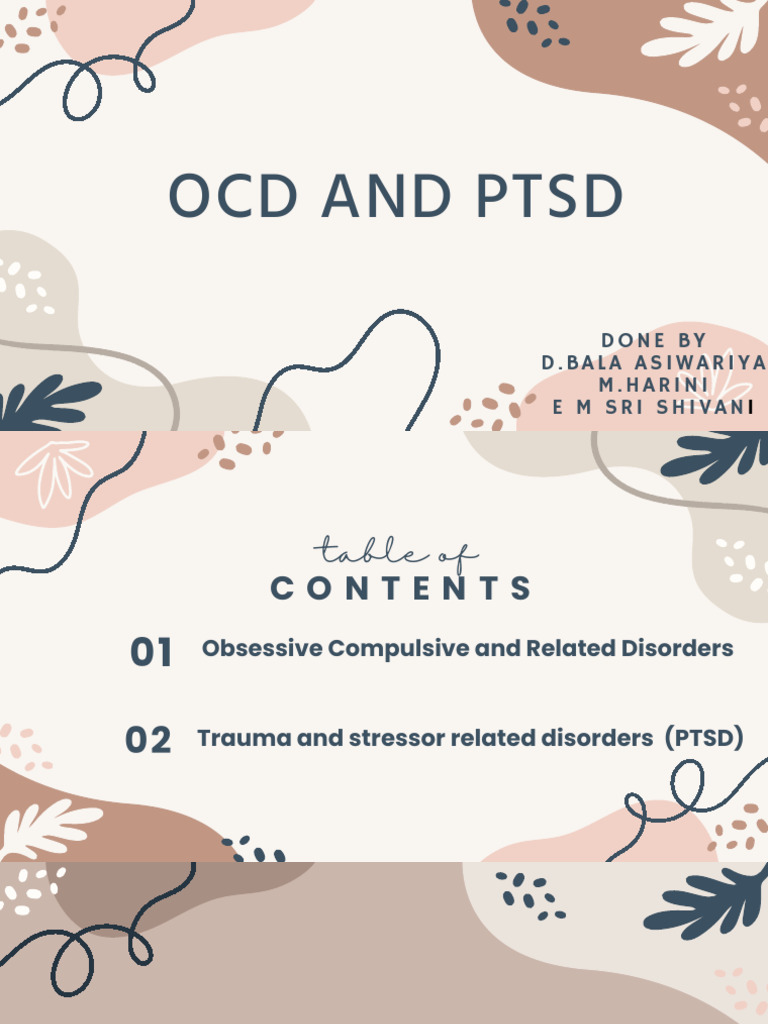 Ocd and PTSD | PDF | Obsessive–Compulsive Disorder | Psychological Trauma