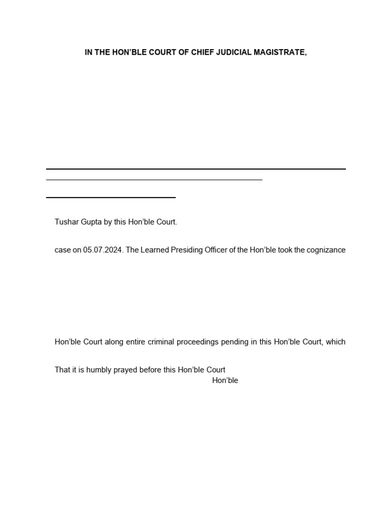 Stay On Framing of Charge | PDF