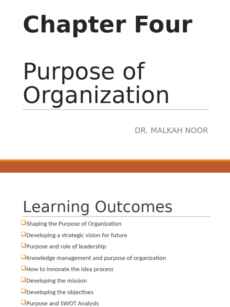 Shaping Organizational Purpose and Vision | PDF | Knowledge Management ...