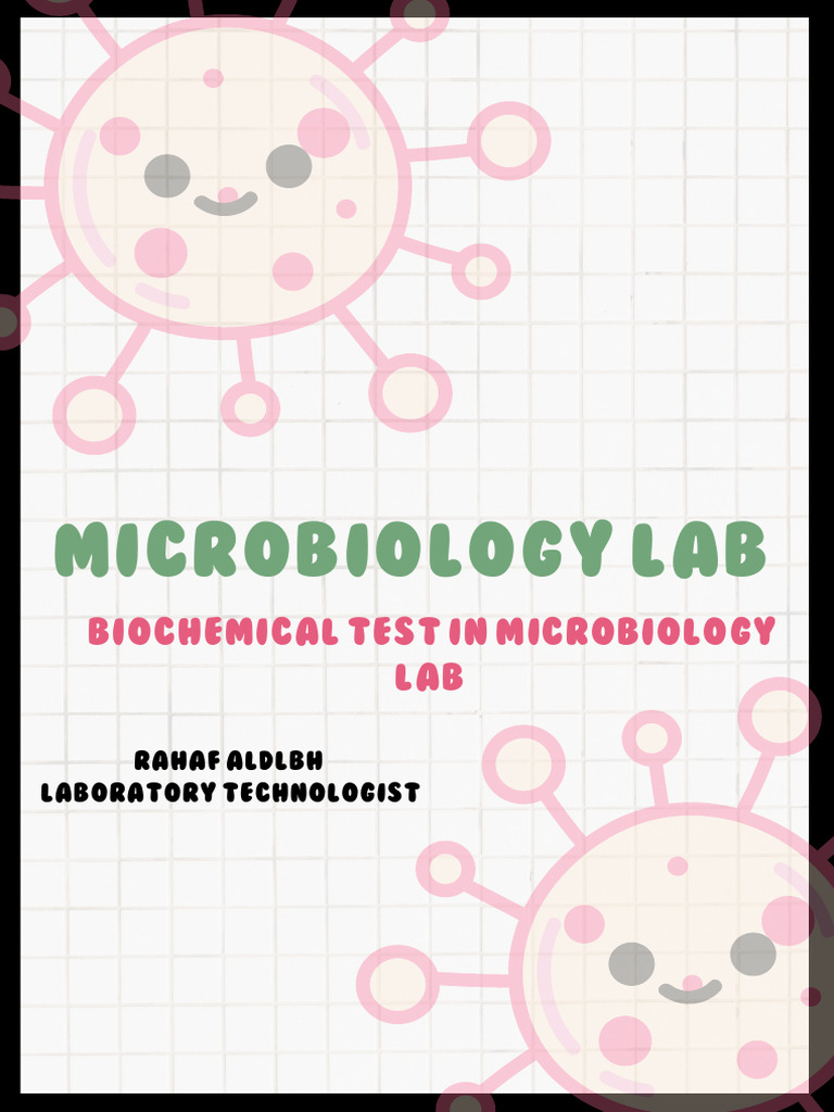 Biochemical Tests in Microbiology Lab | PDF | Streptococcus | Bacteria