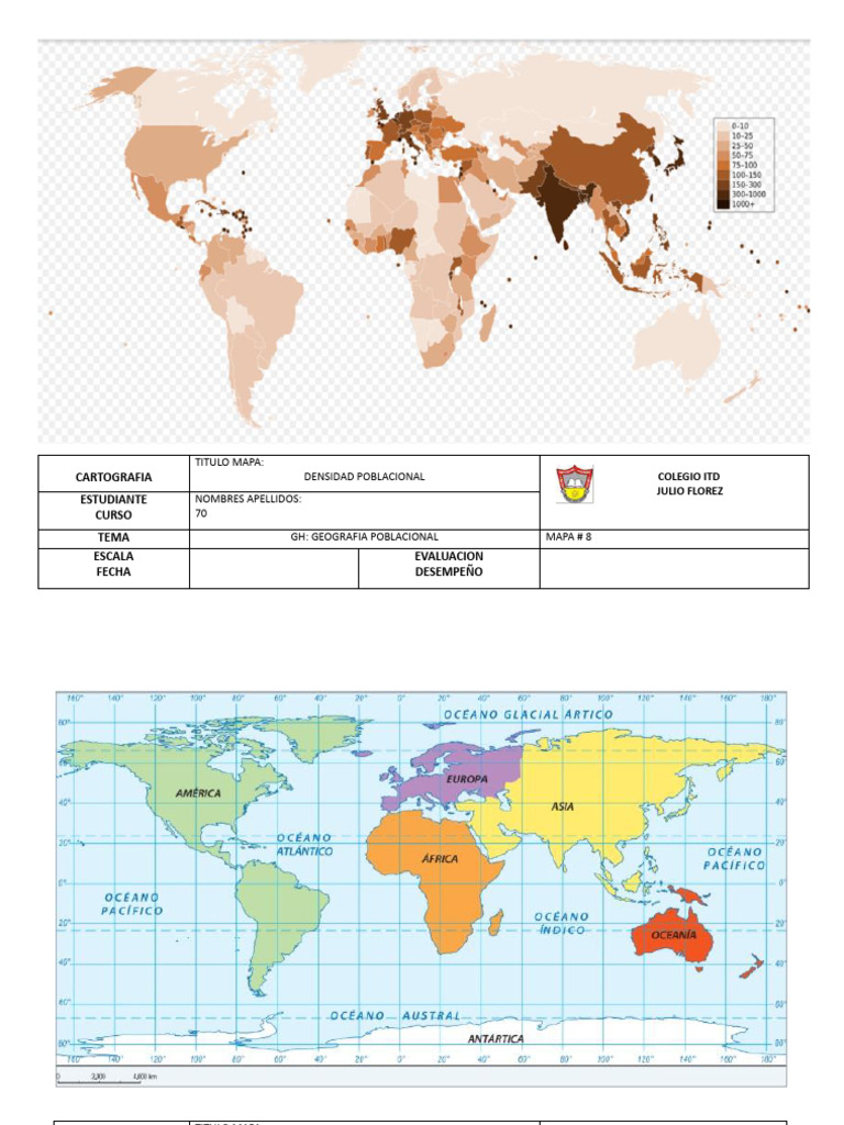 Grado 7° CARTOGRAFIA Mapa # 7 Al 12 | PDF | Cartografía | Ciencias ...