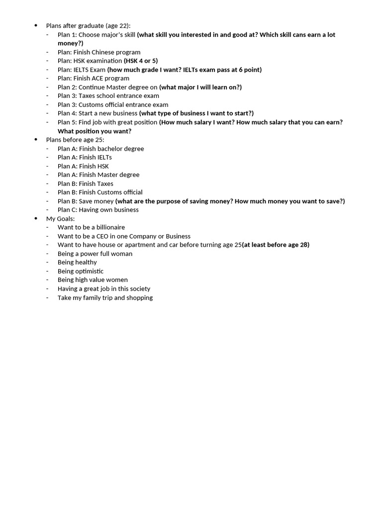 My Plans | PDF
