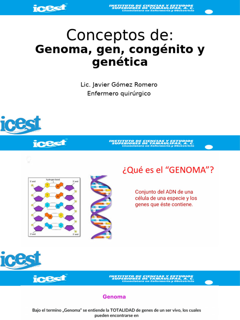 Genoma, Gen, Congénito y Genética | PDF