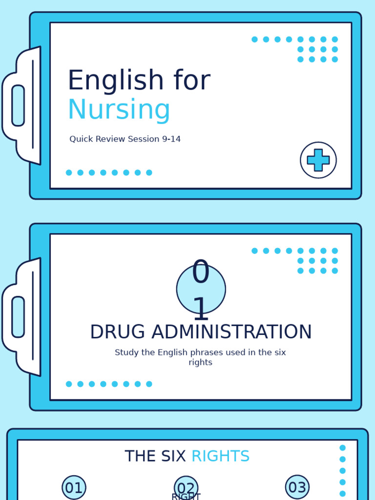 English For Nursing Quick Review Meeting 9-14 | PDF | Nursing | Patient English For Nursing Quick Review Meeting 9-14 | PDF | Nursing | Patient