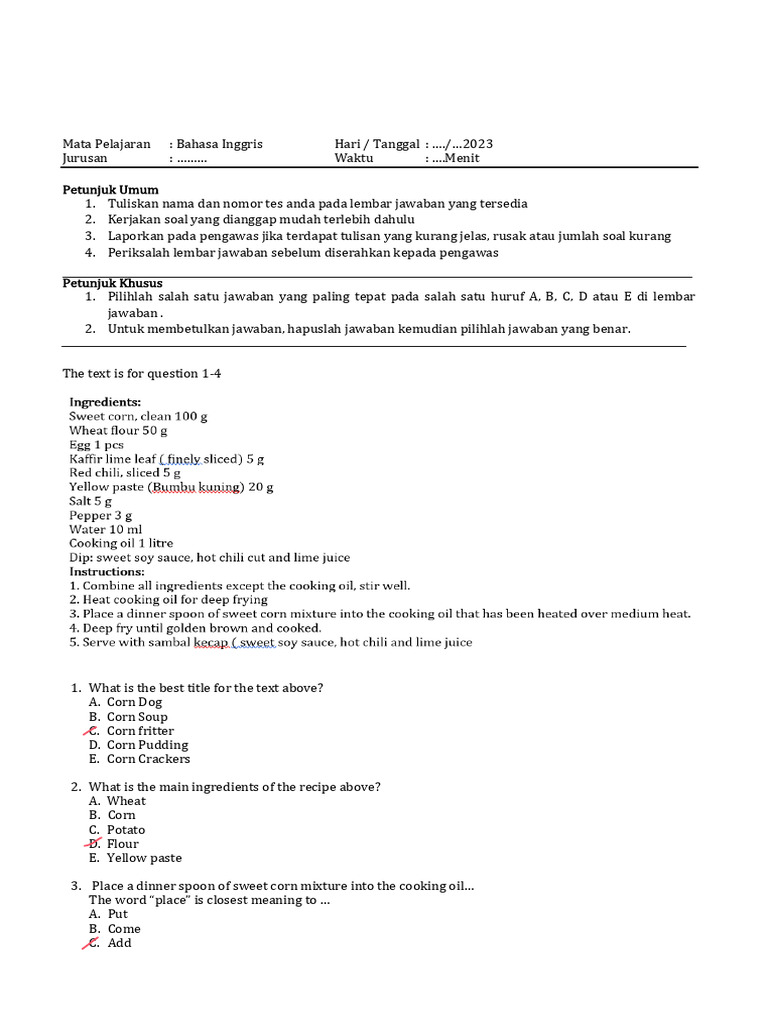 Bahasa Inggris Paket A | PDF | Fashion | Language Education