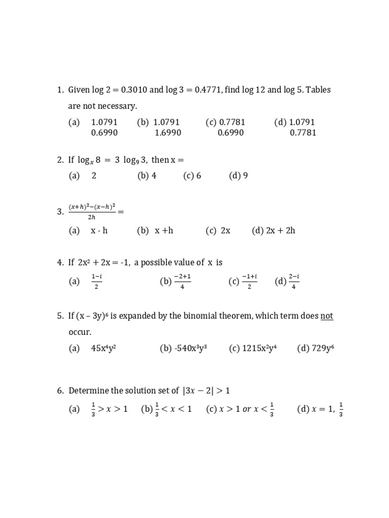 ADM CalculusPracticeProblems | PDF | Mathematics | Mathematical Analysis