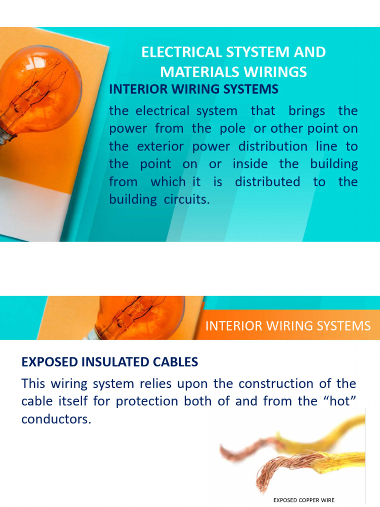 Wiring System | PDF | Electrical Wiring | Insulator (Electricity)