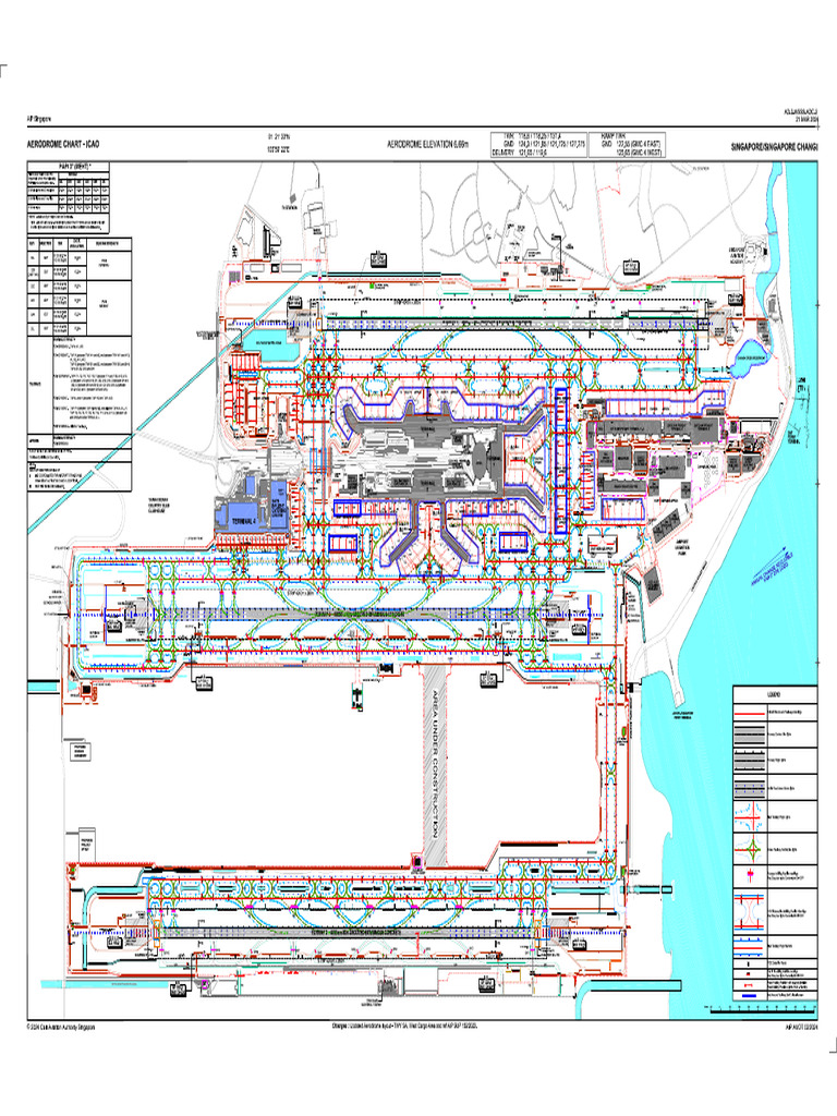WSSS Aerodrome Chart - AIP | PDF