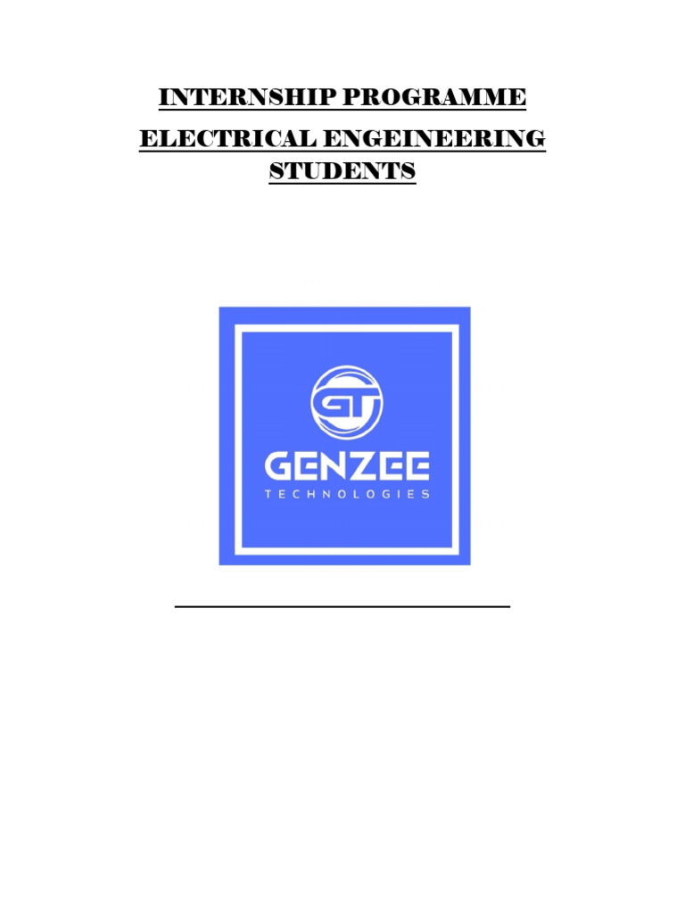 Electrical Engineering Internship | PDF | Electric Power Transmission ...