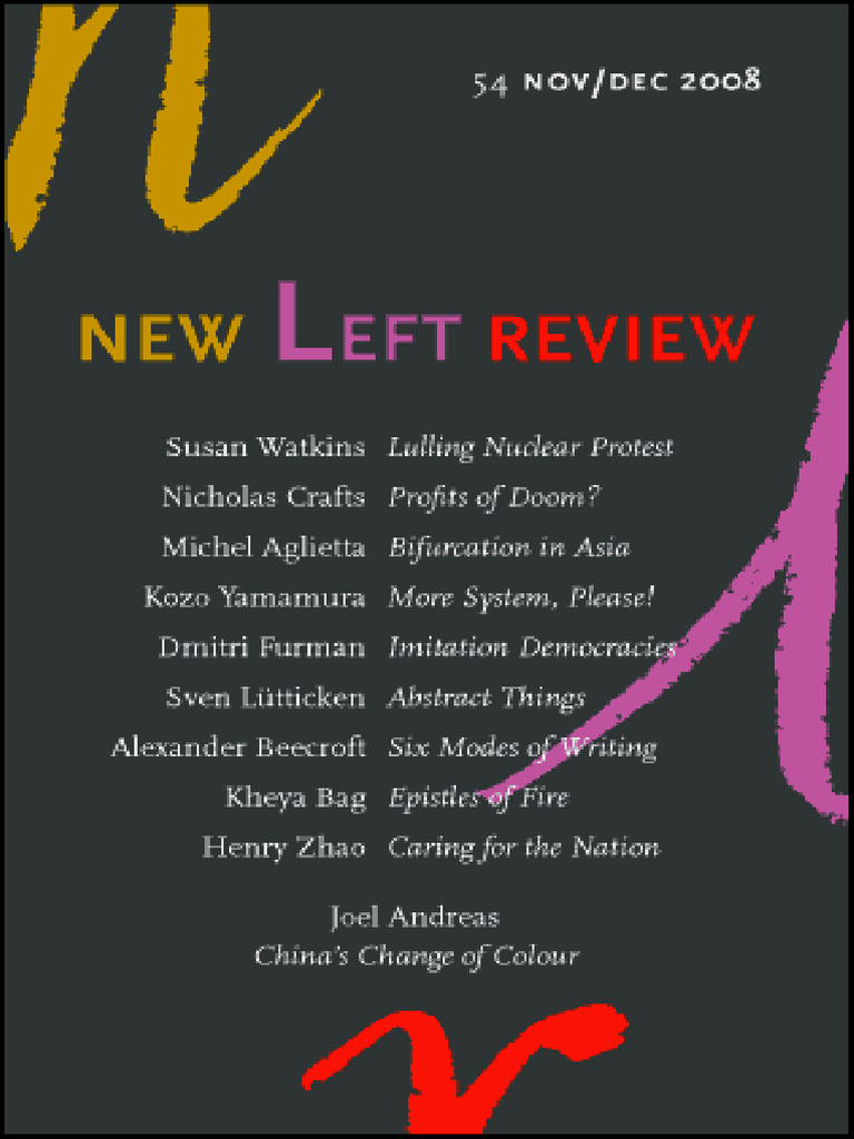 New Left Review - New Left Review 54 | PDF | Treaty On The Non ...