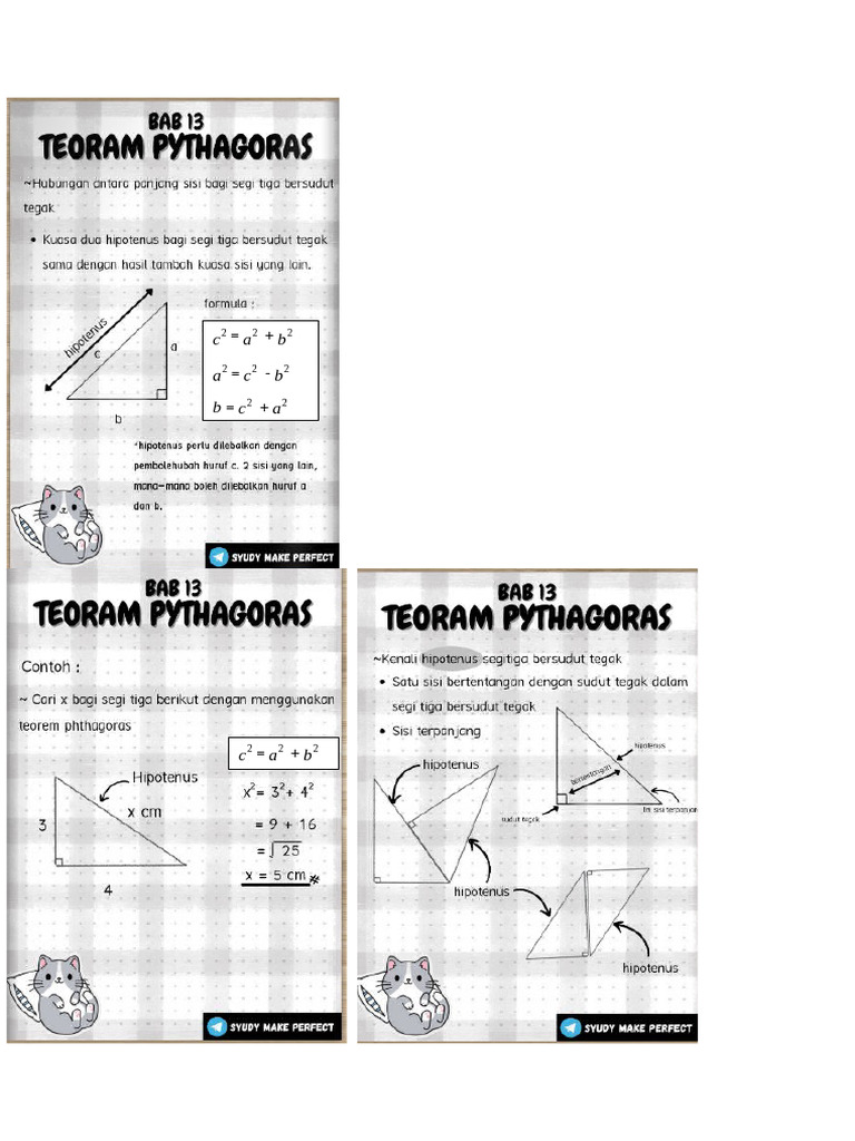 Teorem Pitogoras | PDF