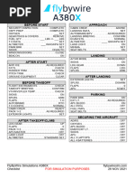 Airbus A330 Checklist | PDF