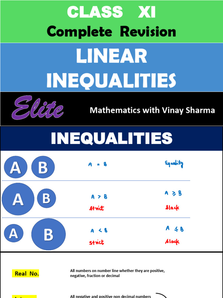 Linear Inequality | PDF | Numbers | Decimal