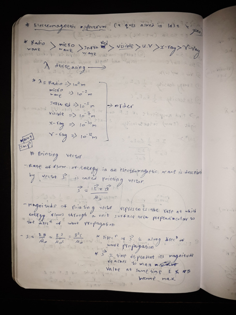 Electromagnetic Handwritten Notes | PDF
