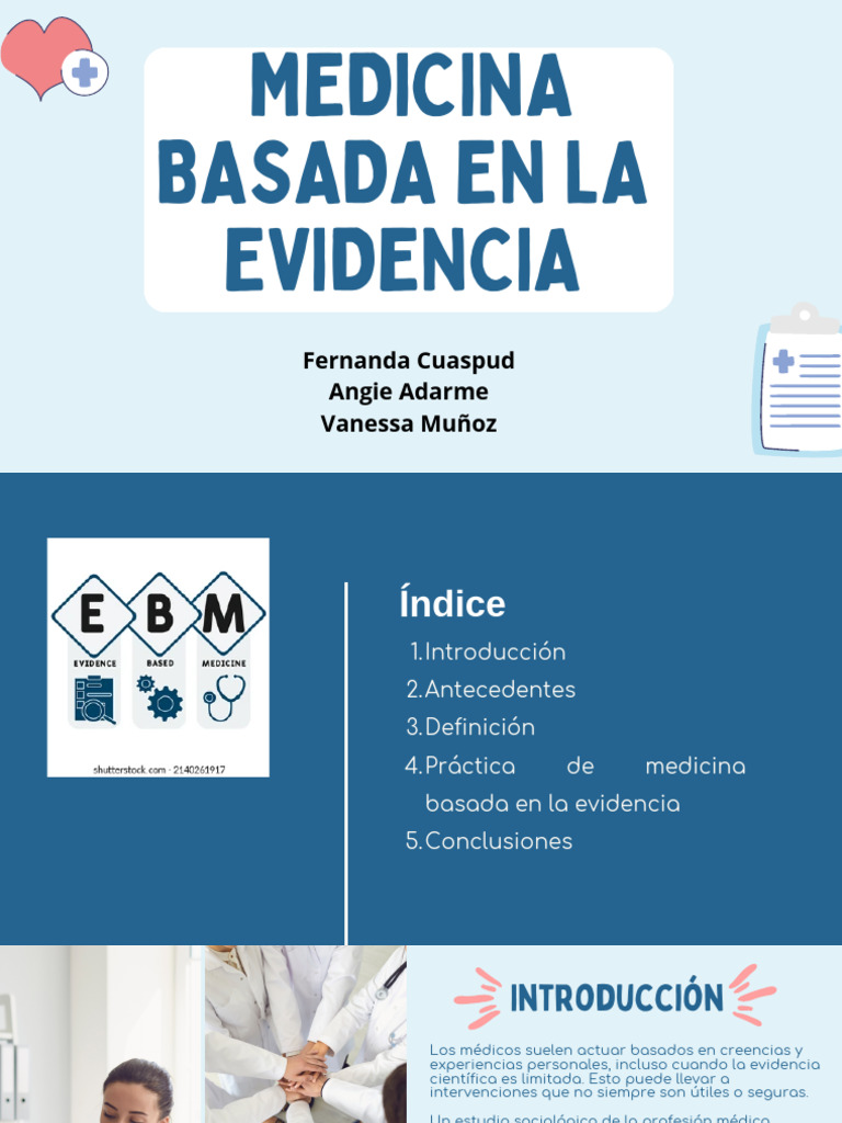 Medicina Basada en La Evidencia: Fernanda Cuaspud Angie Adarme Vanessa ...