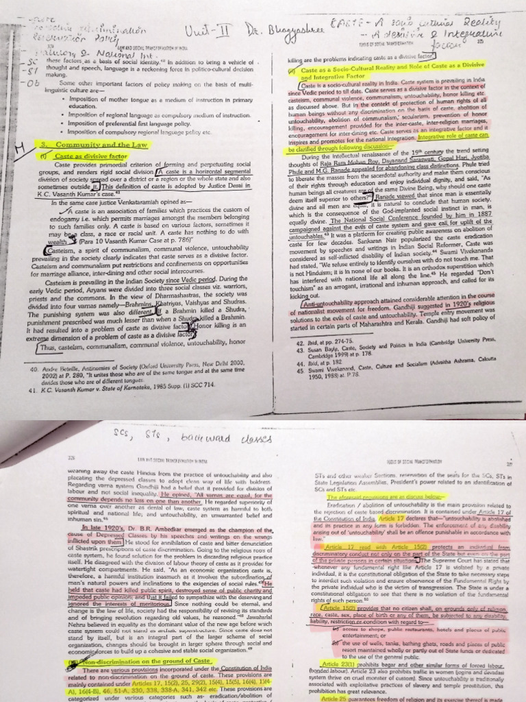 Caste (Section - B) 2 | PDF