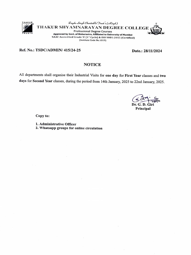 Short IV Notice | PDF