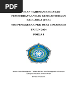 Contoh Laporan Tahunan PKK Untuk Desa | PDF