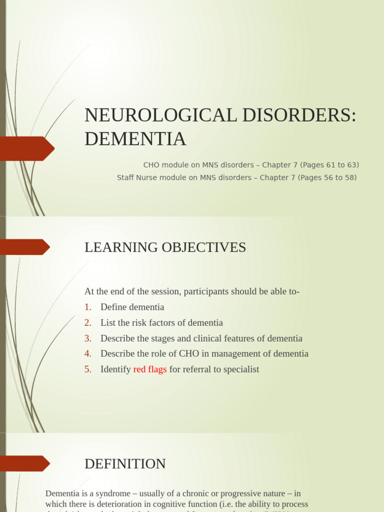 3 - Dementia | PDF | Dementia | Health Care