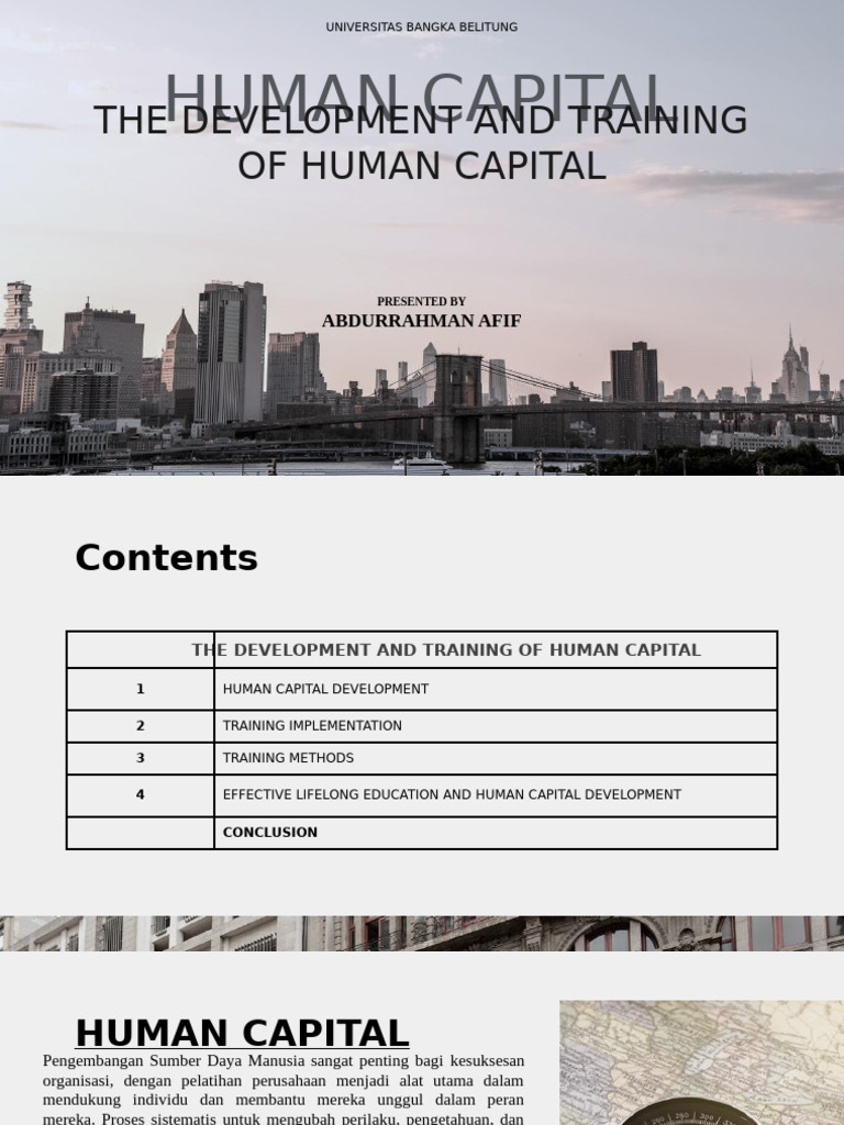 HUMAN CAPITAL - Abdurrahman Afif | PDF