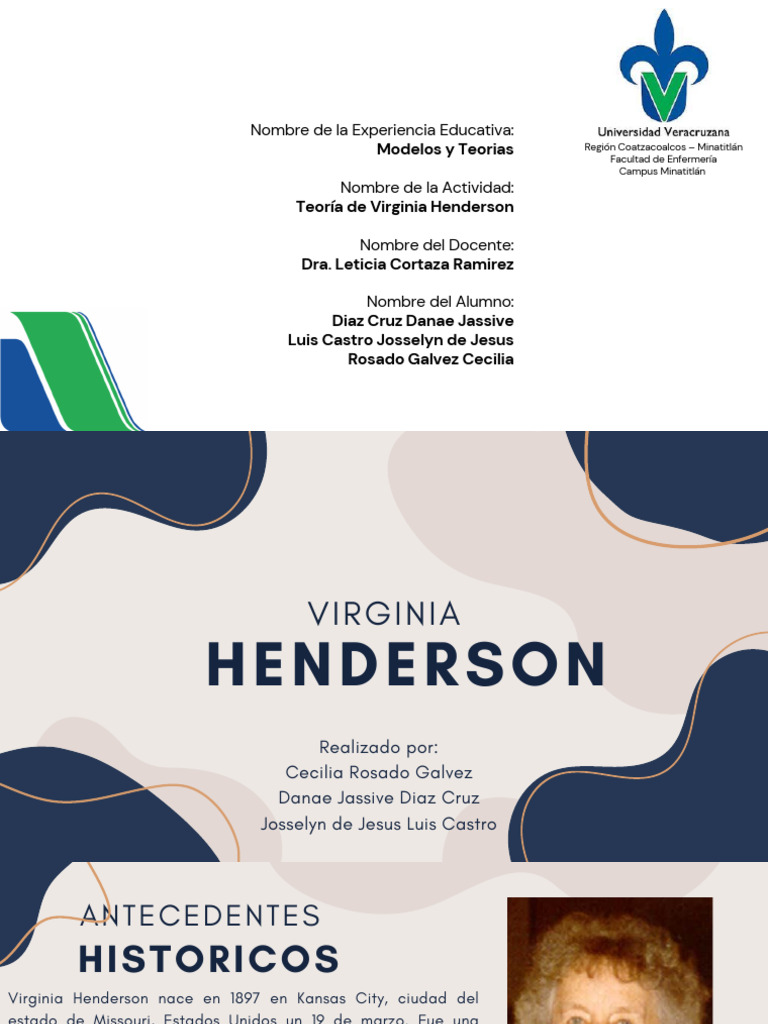 Virginia Henderson Teoria | PDF | Enfermería | Enseñando