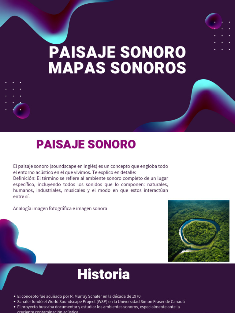Paisaje Sonoro Mapas Sonoros | PDF | Sonido | Acústica