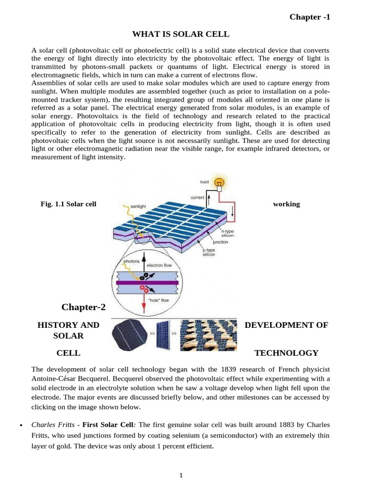 Solar Cell Seminar Report | PDF | Solar Cell | Thin Film Solar Cell