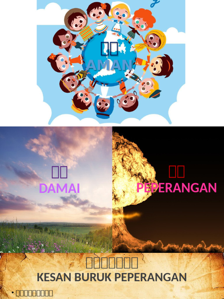 和平！战争带来的坏处 KESAN BURUK PEPERANGAN | PDF