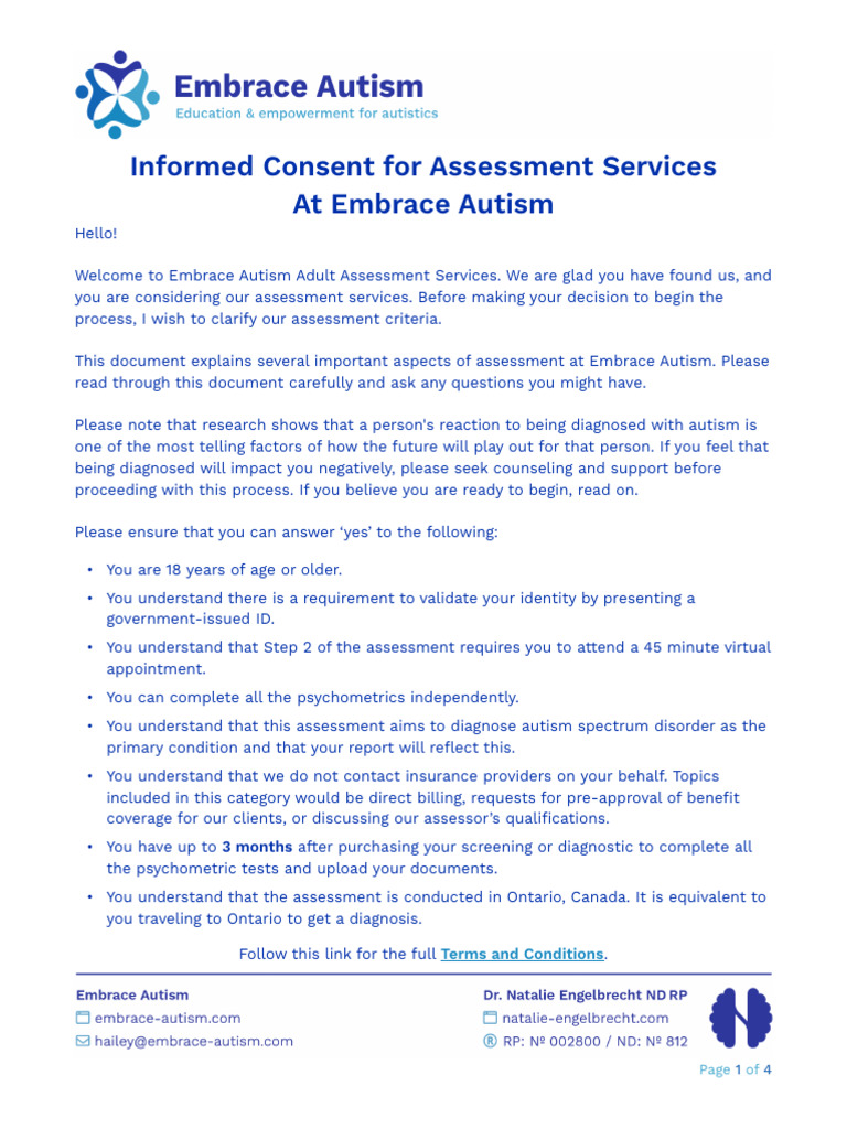 Embrace Autism Â Pre-Screening Checklist | PDF | Medical Diagnosis | Autism Spectrum