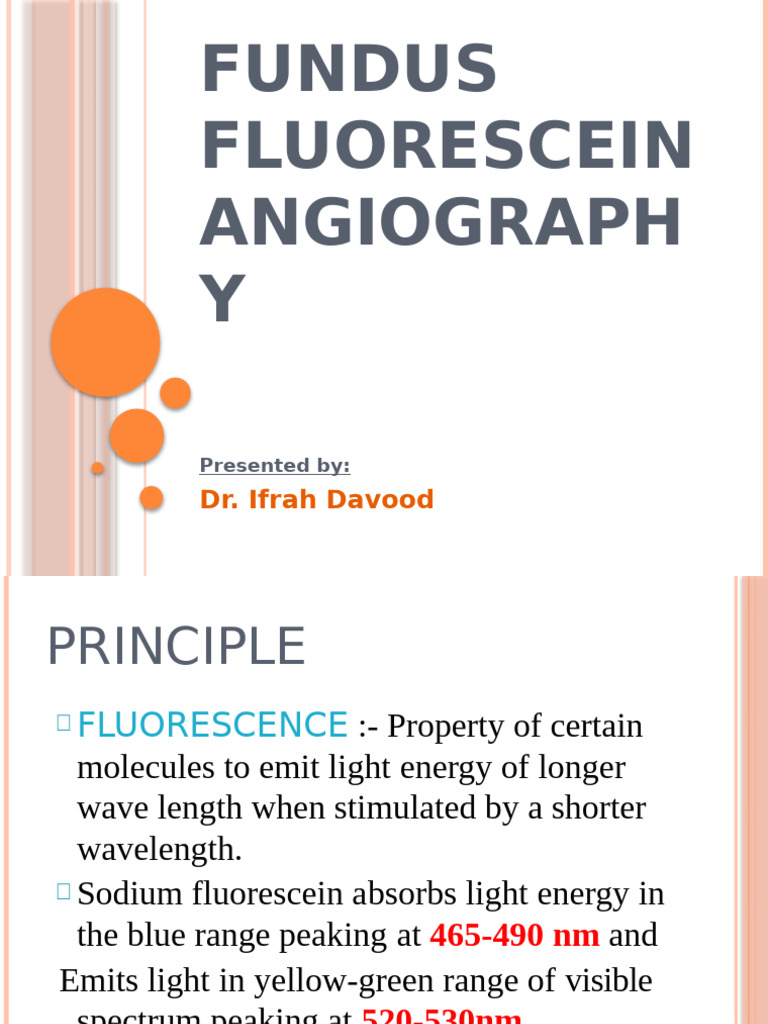 Fundus Fluorescein Angiography | PDF | Retina | Vein