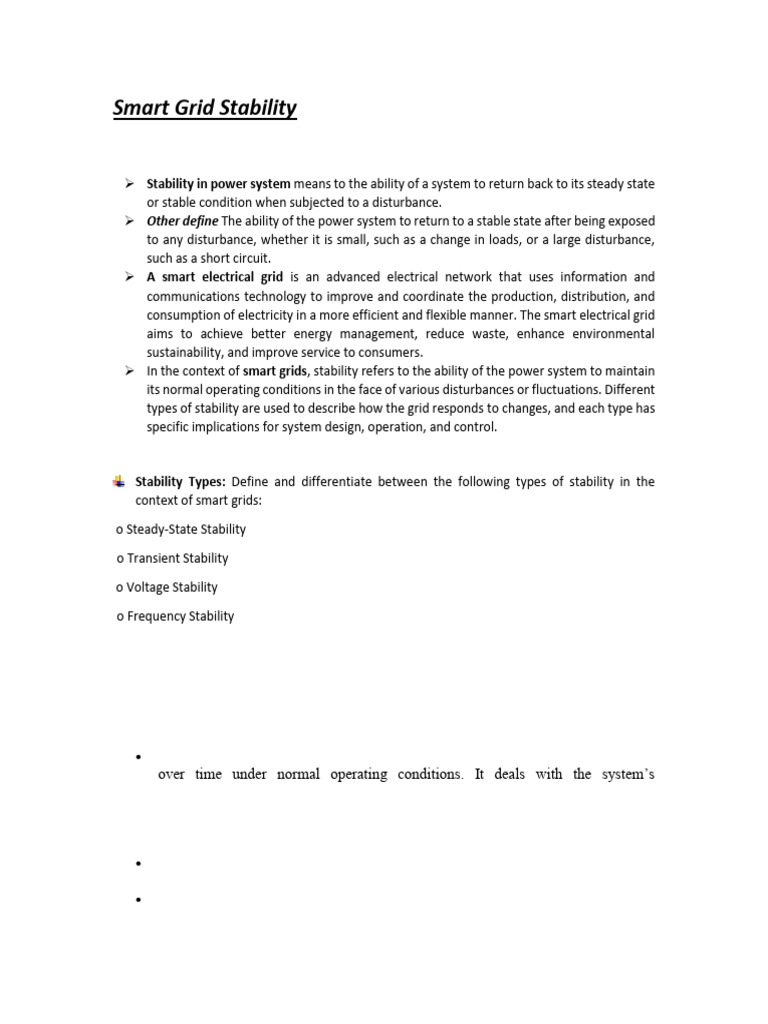 Smart Grid Stability | PDF | Electrical Grid | Power Electronics