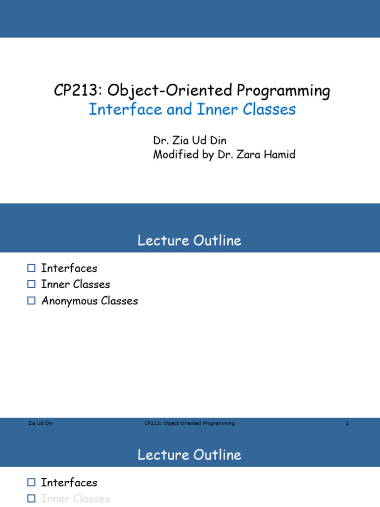 Interfaces And Inner Classes Pdf Class Computer Programming Method Computer Programming 2343