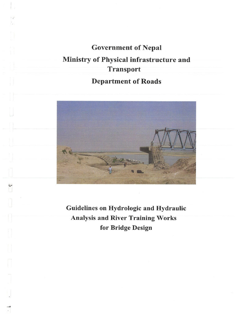 Guidelines On Hydrologic and Hydraulic Analysis and River Training ...