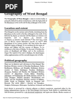 West Bengal Political Map Chart | PDF