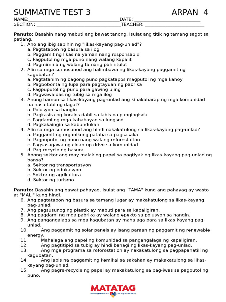 Arpan 4 Summative 03 | PDF