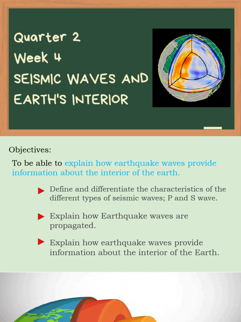 Science Quarter 2 Seismic Wave Earths Interior | PDF | Waves | Seismology