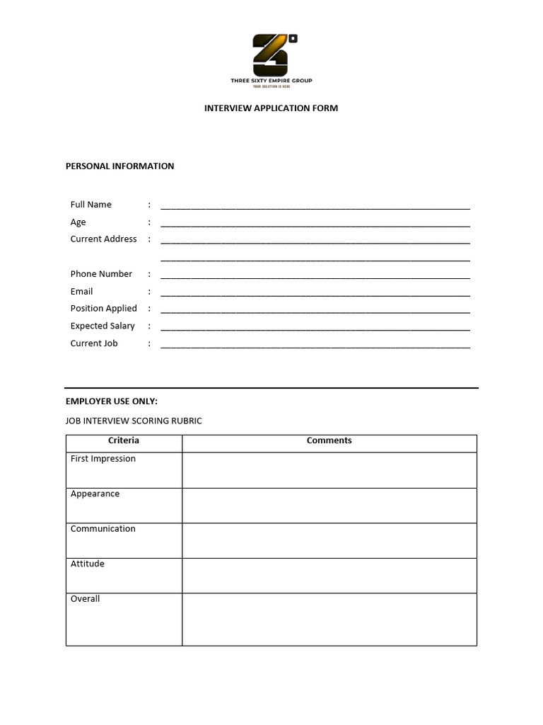 Interview Application | PDF