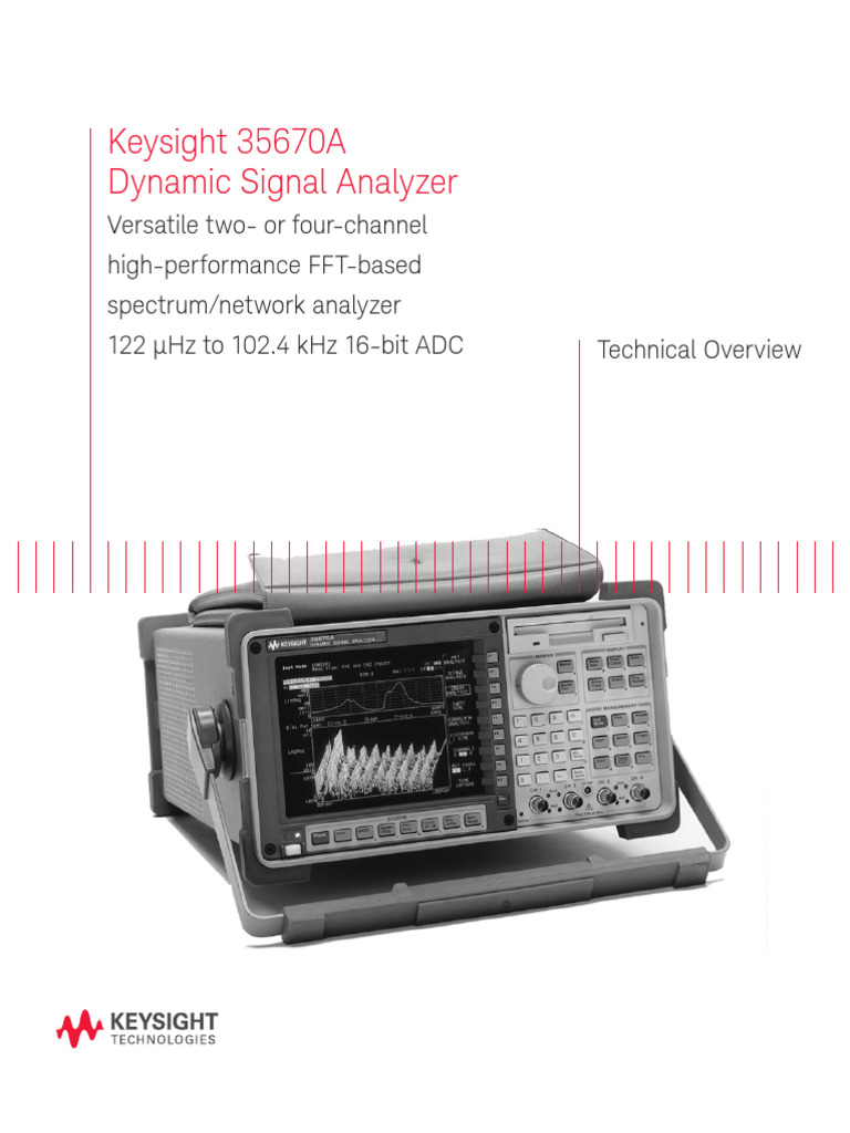 35670A Dynamic Signal Analyzer | PDF | Spectral Density | Decibel