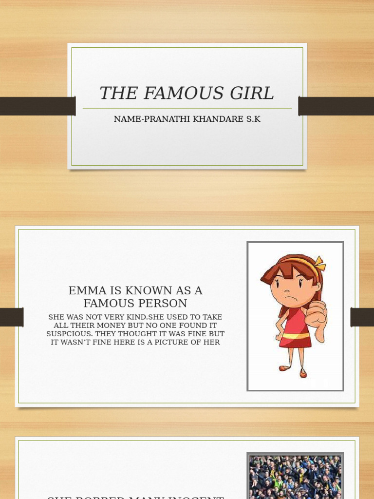 The Famous Girl | PDF