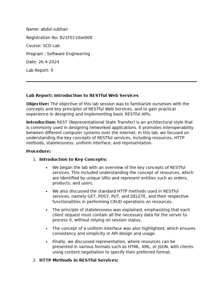 Abdul Subhan Lab9 Report | PDF | Software | Information Technology ... Abdul Subhan Lab9 Report | PDF | Software | Information Technology ...