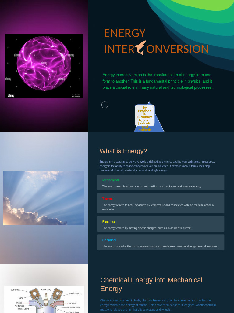 Energy Interconversion | PDF | Chemistry | Molecules