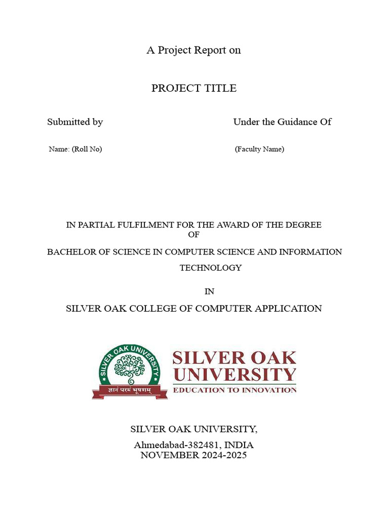 Project Report Format | PDF