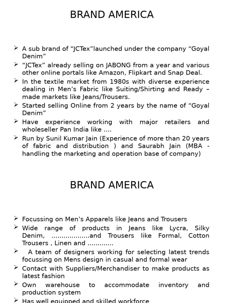 Brand America | PDF