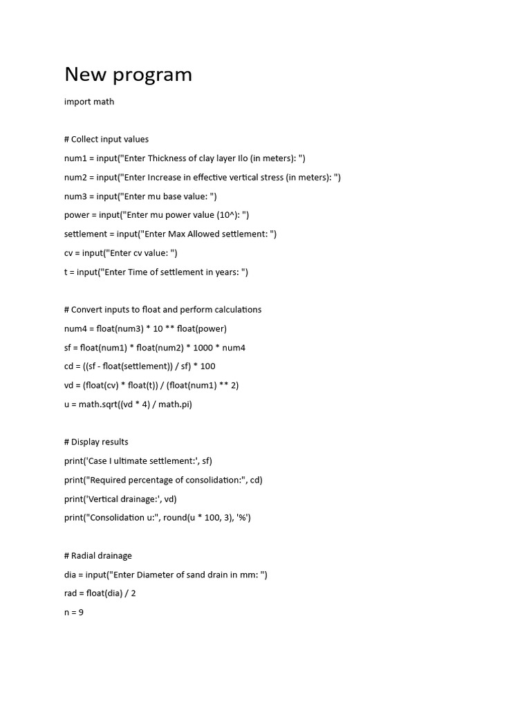 Geotech Design Honor Assignment | PDF | Applied And Interdisciplinary ...