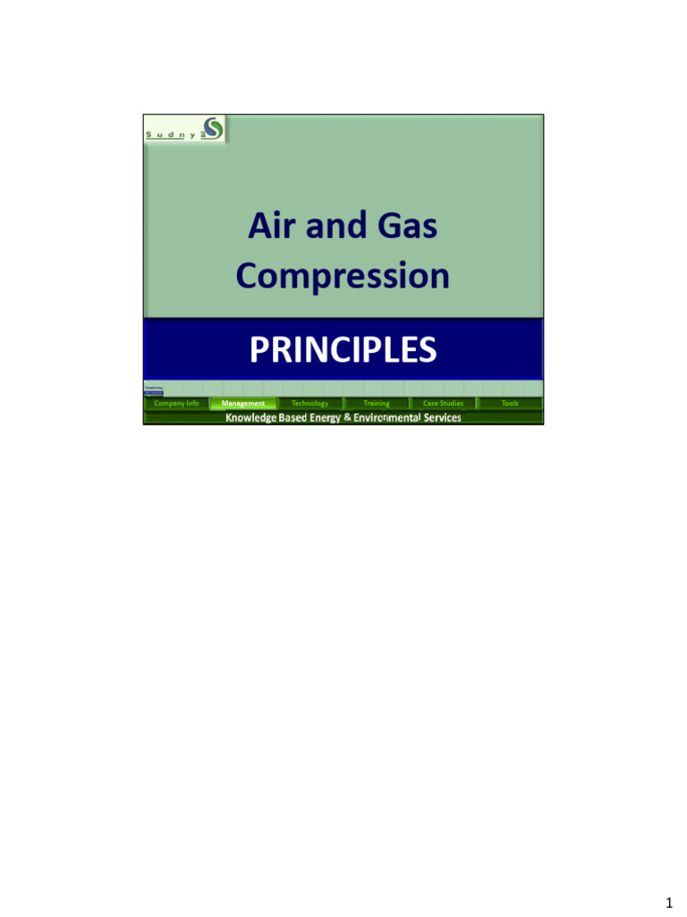 Air and Gas Compression Principles | PDF | Physical Chemistry ...