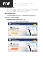 LRA eSerbisyo CTC Request Guide | PDF | User (Computing) | Computing