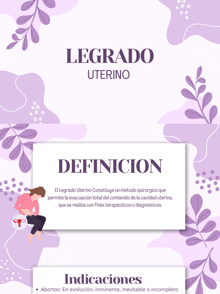 Legrado Uterino: Procedimiento y Riesgos | PDF | Útero | El embarazo